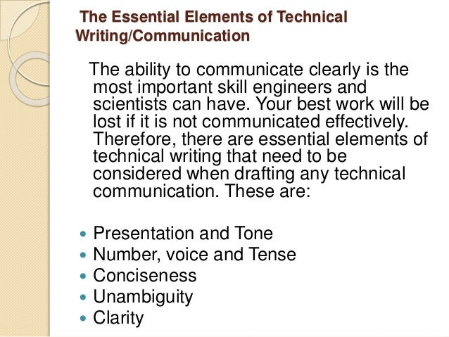 10. technical communication