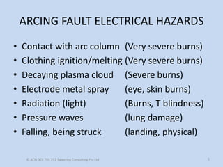 Dr David Sweeting - Update on arcing hazards | PDF