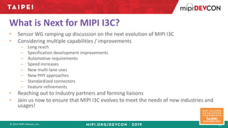 MIPI DevCon Taipei 2019: An Introduction to MIPI I3C® v1.1 and What's ...