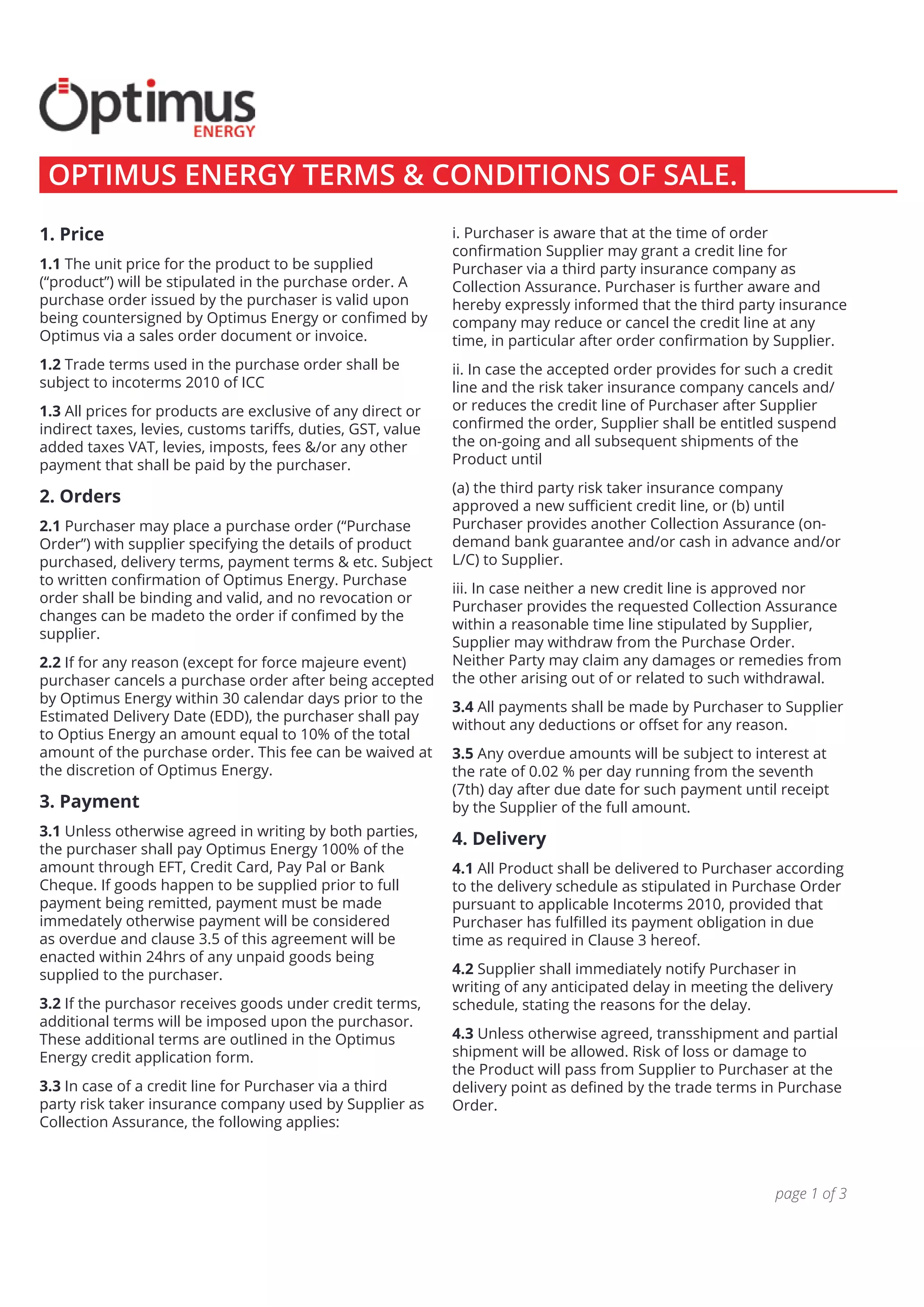 Optimus Energy Philippines Wholesale Solar Price list | PDF