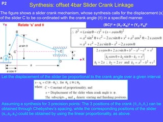 kinematic synthesis | PDF