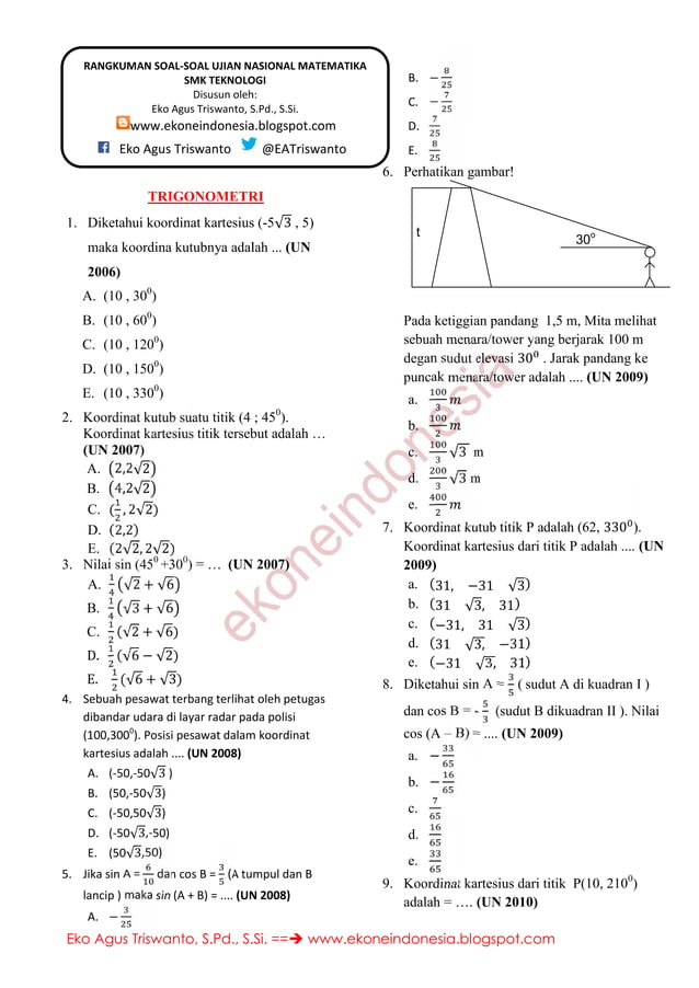 10. trigonometri | PDF