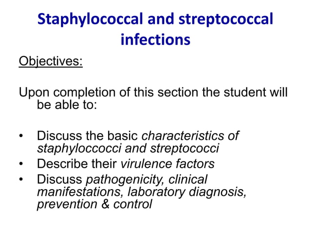 staphylococcus and streptococcus | PPTX | Infectious Diseases ...