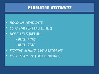 handling & restraint | PPT