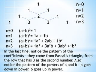 10.2 using combinations and the binomial theorem | PPTX