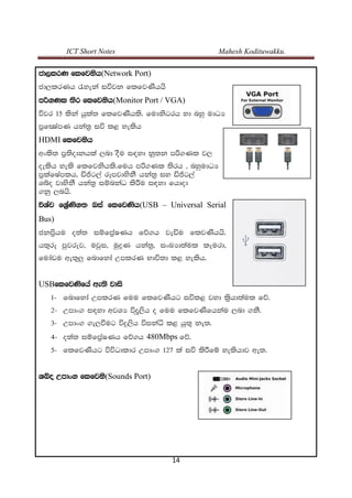 Grade 10 ICT Short Notes in Sinhala(2015) | PDF