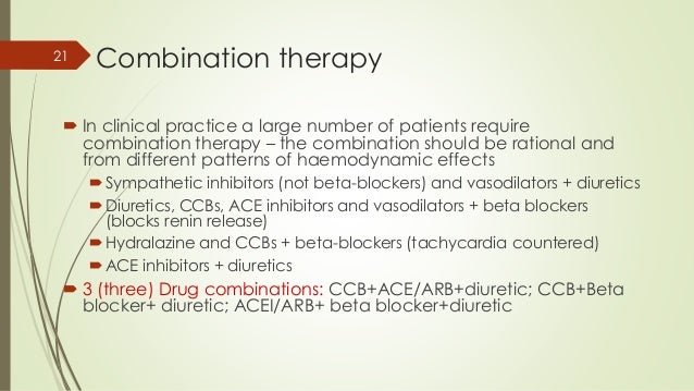 Hypertension principle of drug therapy