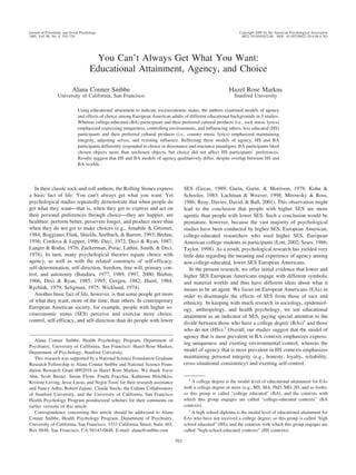 You Can't Always Get What You Want | PDF