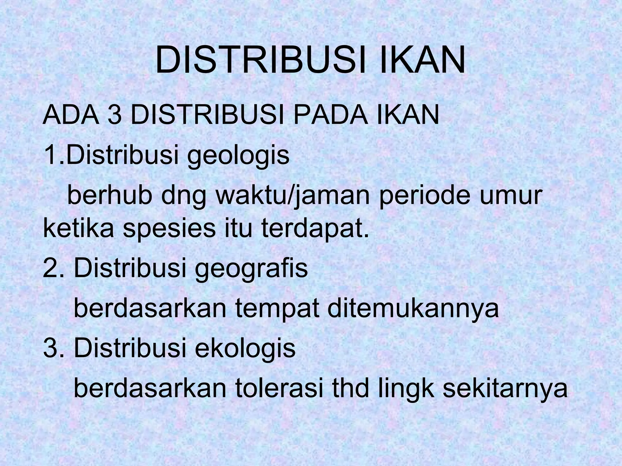 10. distribusi ikan | PPT