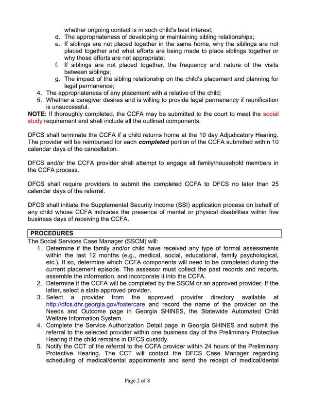 10.10 comprehensive child and family assessment (ccfa) | PDF