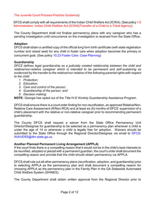 10.22 permanency planning | PDF | Adoption and Fostering | Parenting