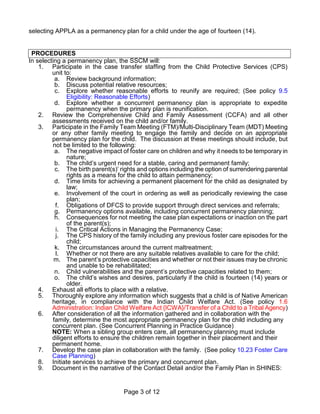 10.22 permanency planning | PDF | Adoption and Fostering | Parenting