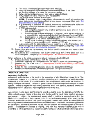 10.22 permanency planning | PDF | Adoption and Fostering | Parenting