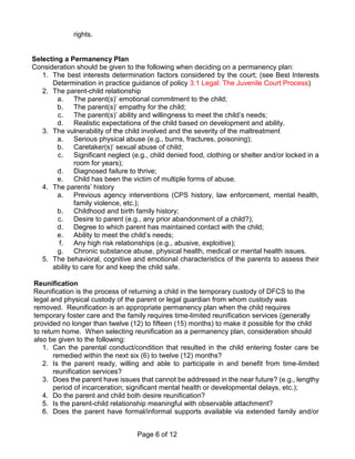 10.22 permanency planning | PDF | Adoption and Fostering | Parenting