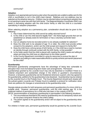 10.22 permanency planning | PDF | Adoption and Fostering | Parenting