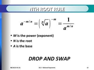 writing radicals in rational form | PPT