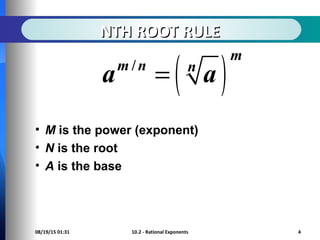 writing radicals in rational form | PPT