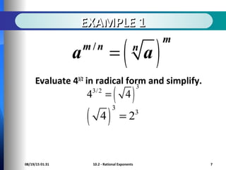 writing radicals in rational form | PPT