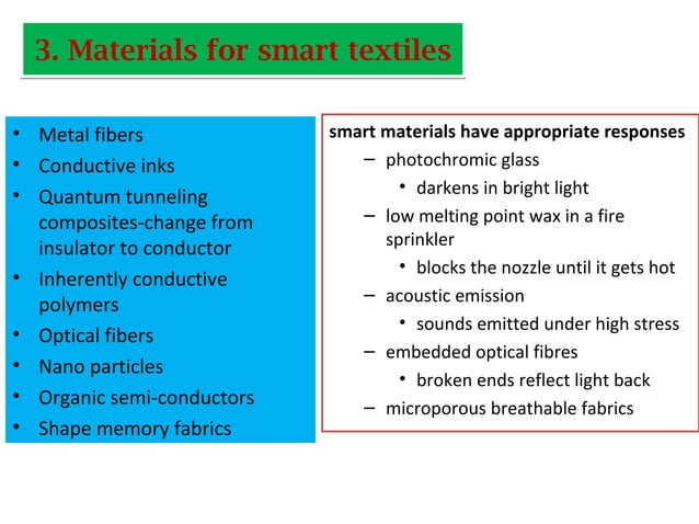 10. smart textiles | PPT