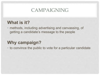 Financing Campaigns | PPTX