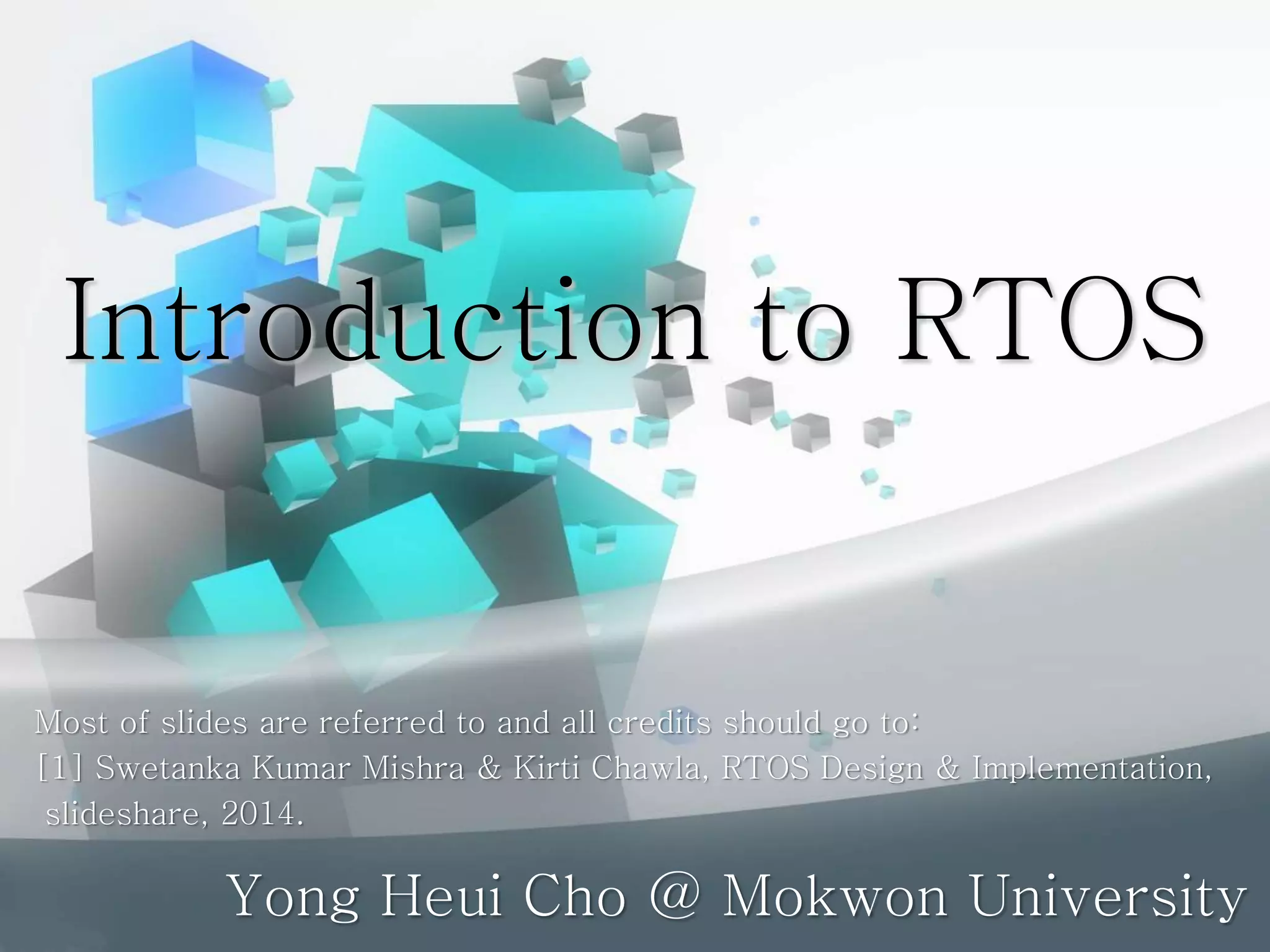 Introduction to RTOS | PPTX