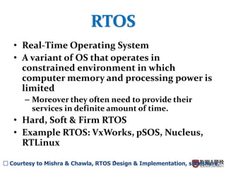 Introduction to RTOS | PPTX