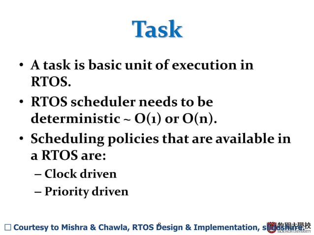 Introduction to RTOS | PPTX | Operating Systems | Computer Software and Applications