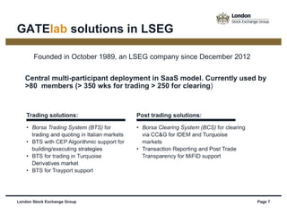 EXTENT-2015: LSEG Technology Overview | PPT