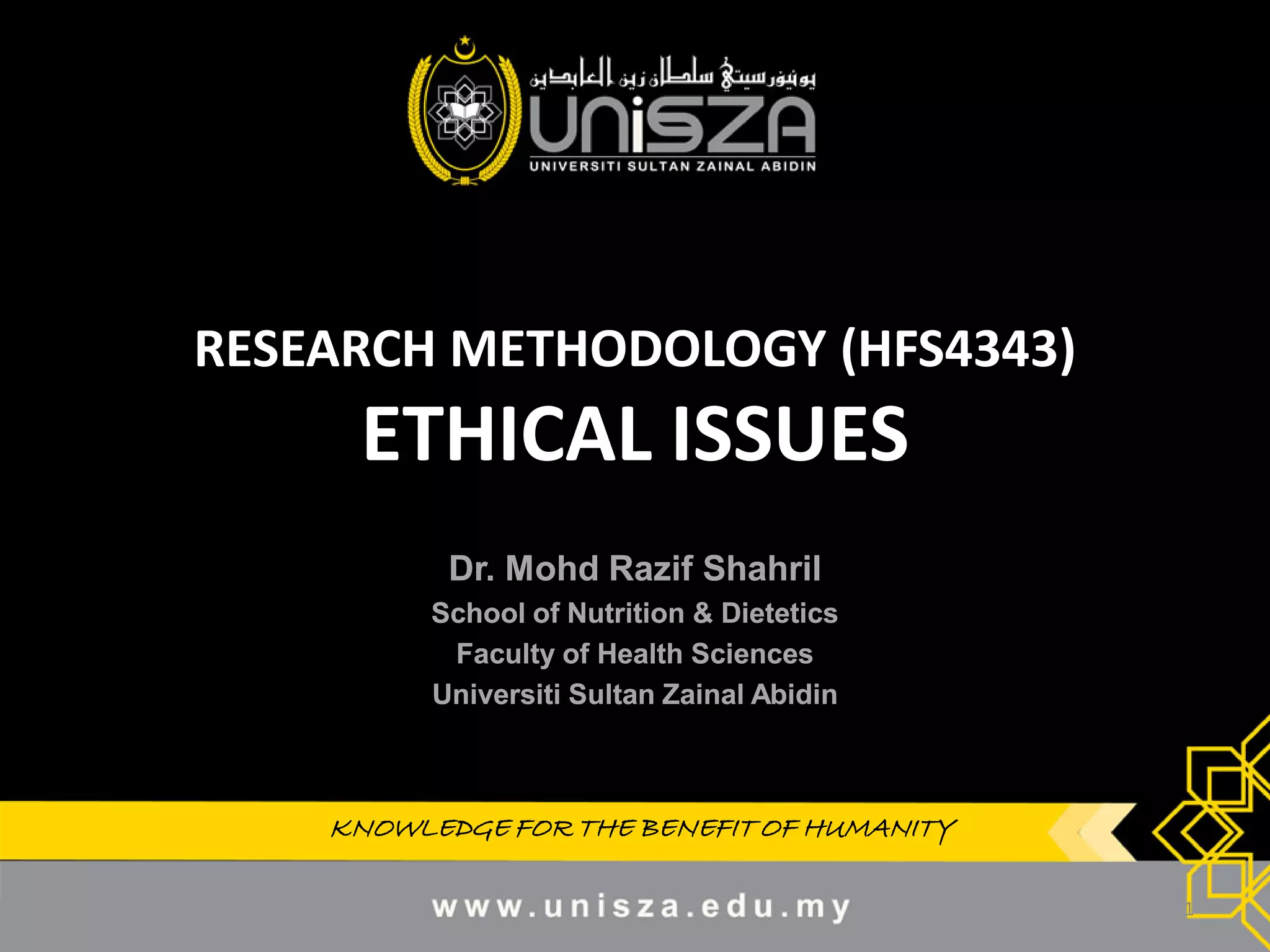 10. Ethical issues | PDF