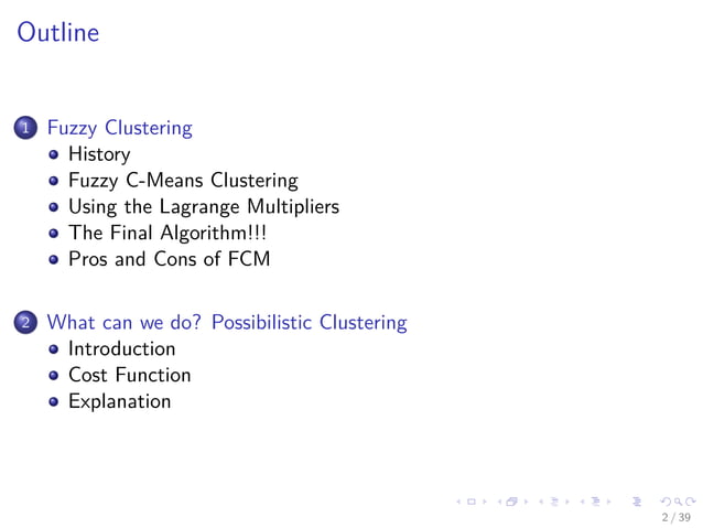 26 Machine Learning Unsupervised Fuzzy C-Means | PDF