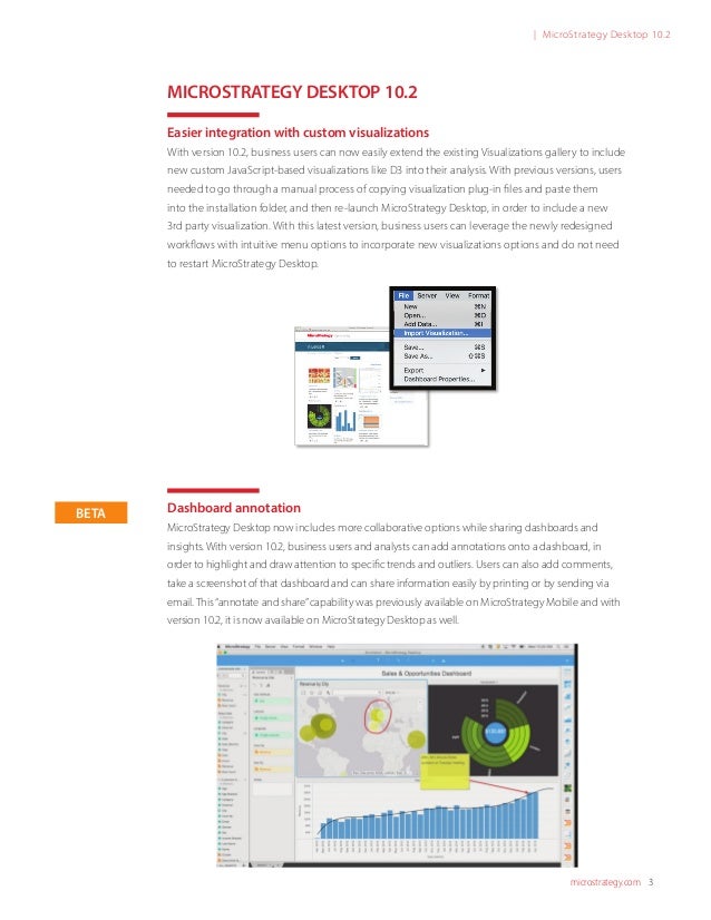 MicroStrategy 10.2 New Features