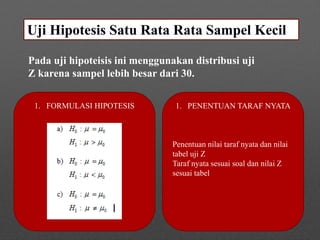 10. uji hipotesis satu rata rata | PPTX