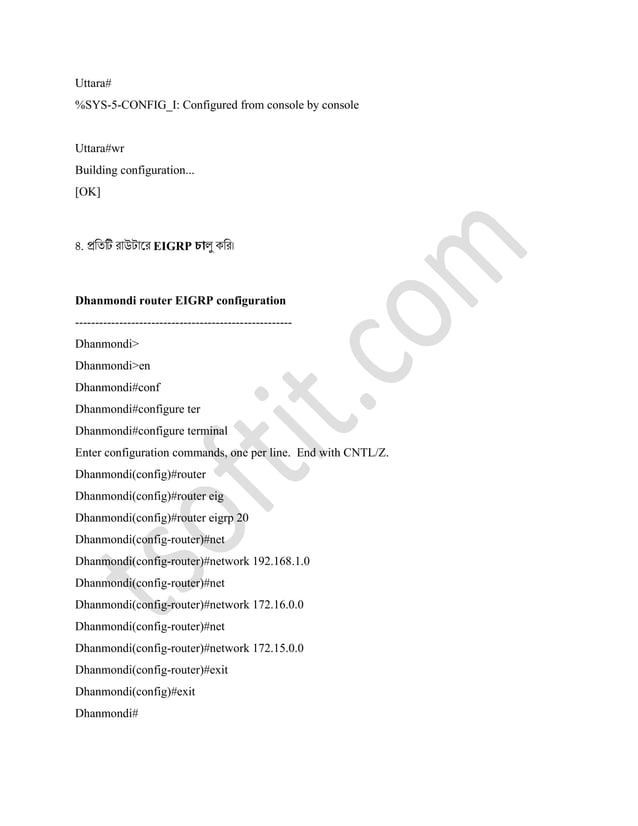 dynamic routing (eigrp) | PDF