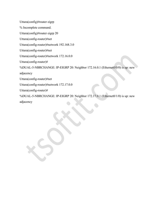 dynamic routing (eigrp) | PDF