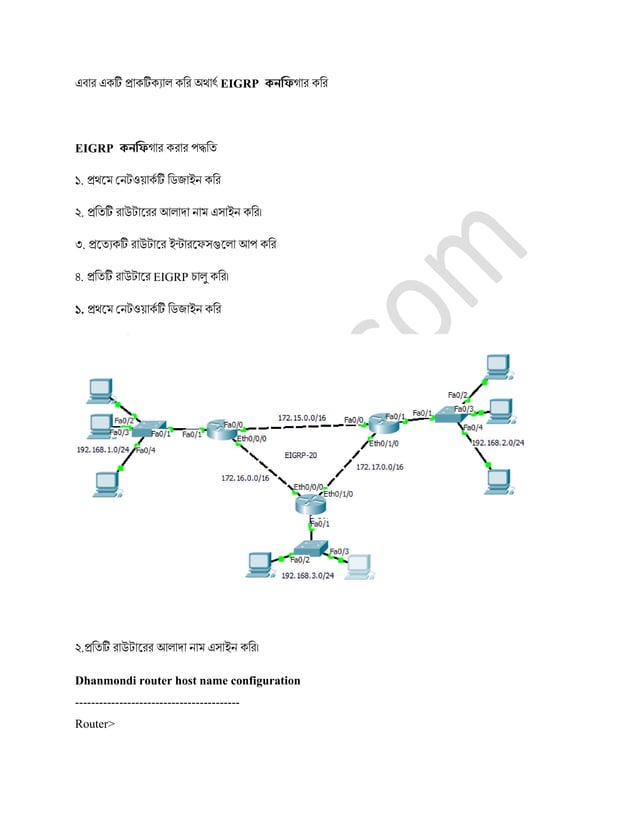 dynamic routing (eigrp) | PDF