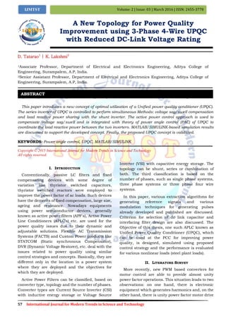 A New Topology for Power Quality Improvement using 3-Phase 4-Wire UPQC ...