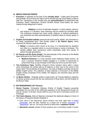 English and American Literature (10 of 16) | DOC