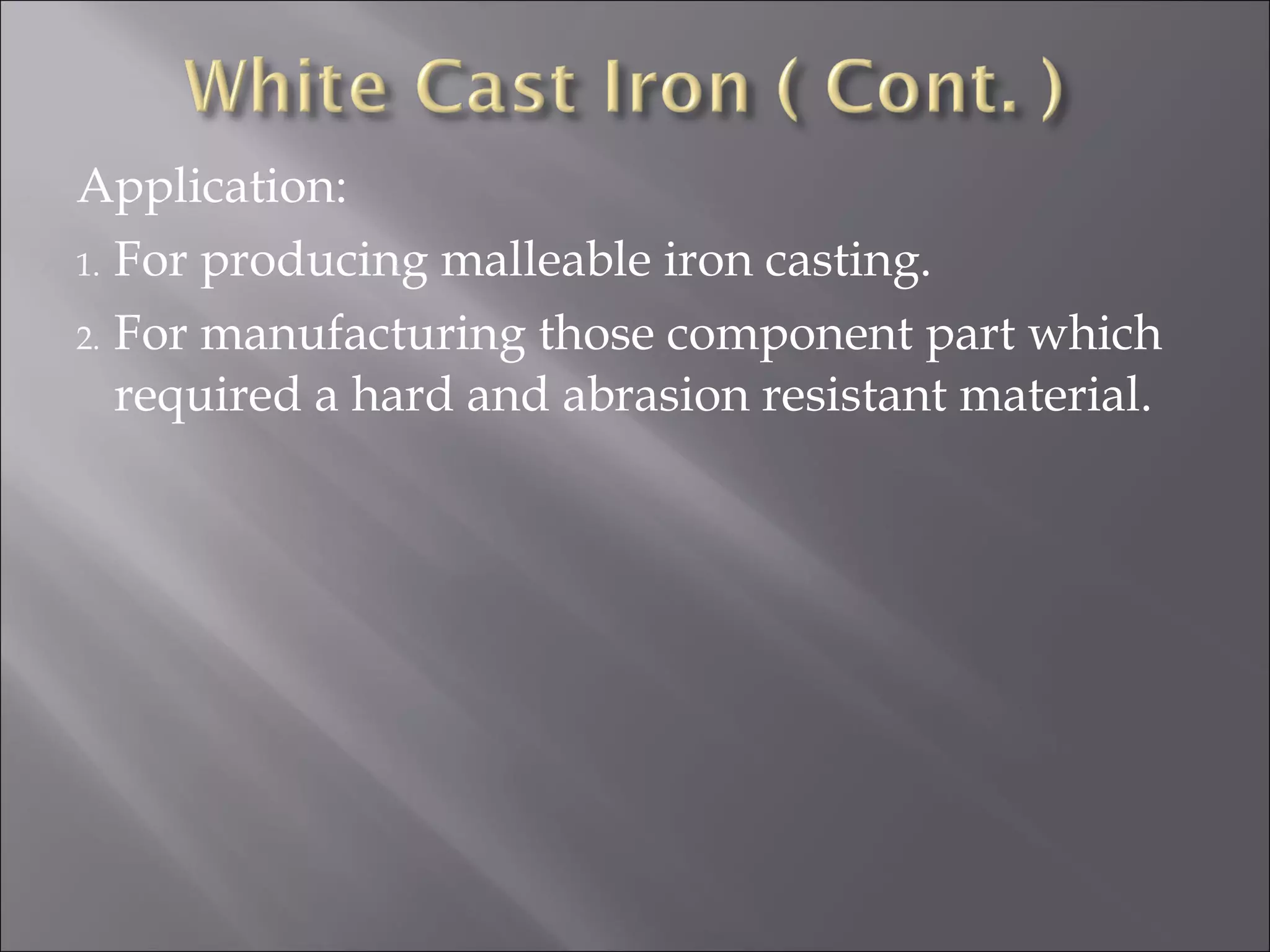 Cast Iron | PPT