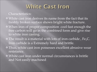 White Cast Iron Fracture