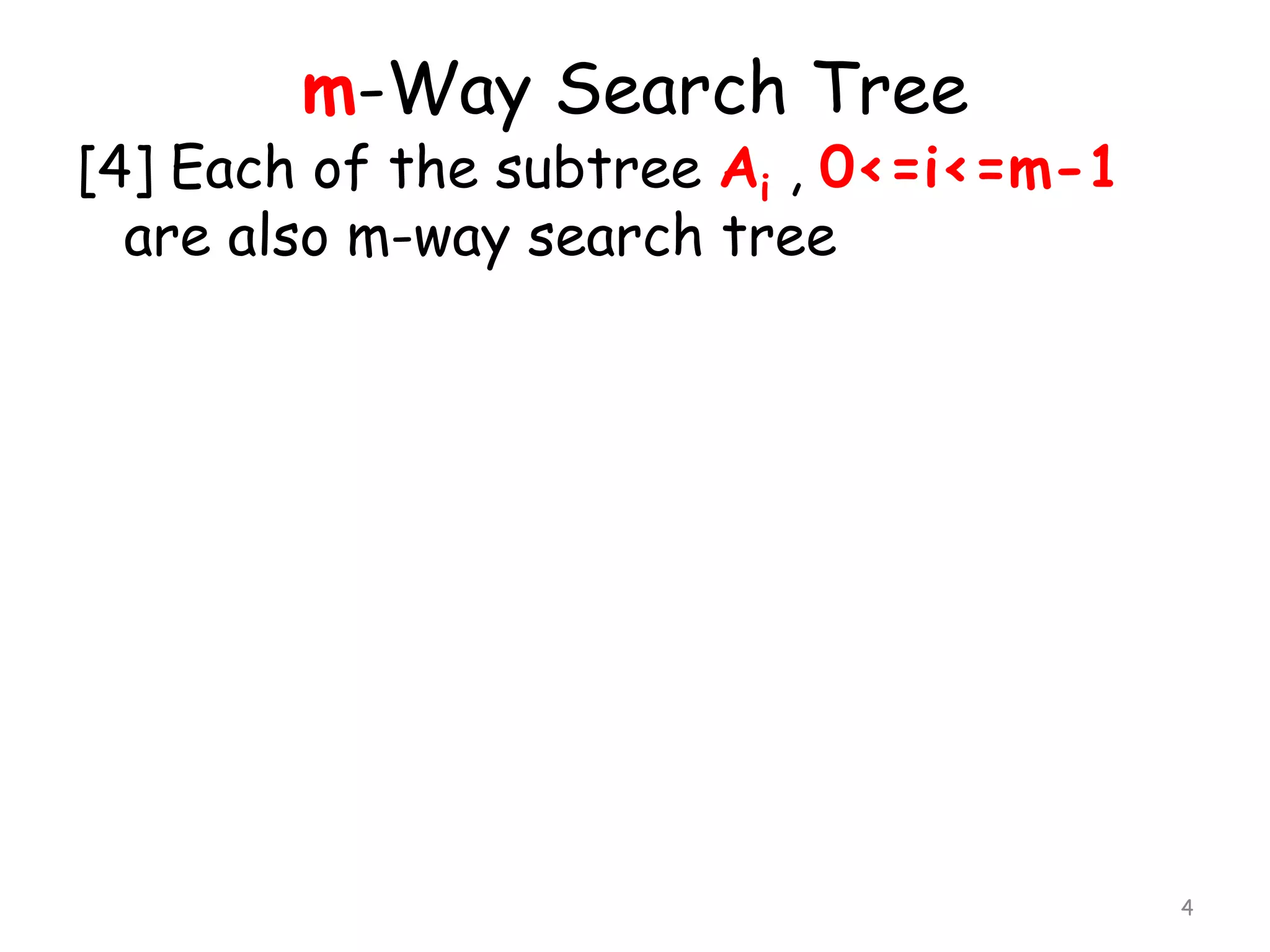 10.m way search tree | PPTX