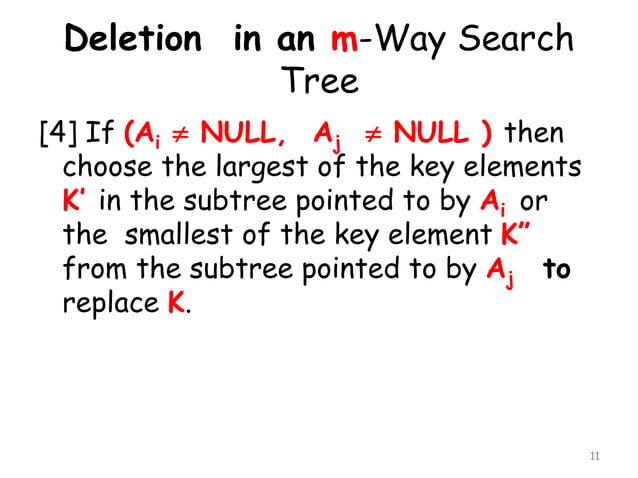 10.m way search tree | PPTX