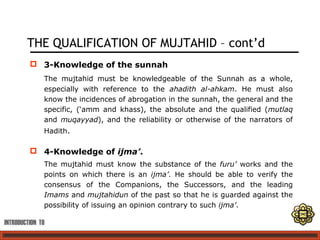 Introduction to Usul Fiqh:Ijtihad | PPT