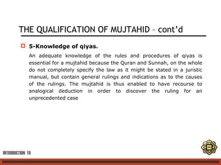 Introduction to Usul Fiqh:Ijtihad | PPT