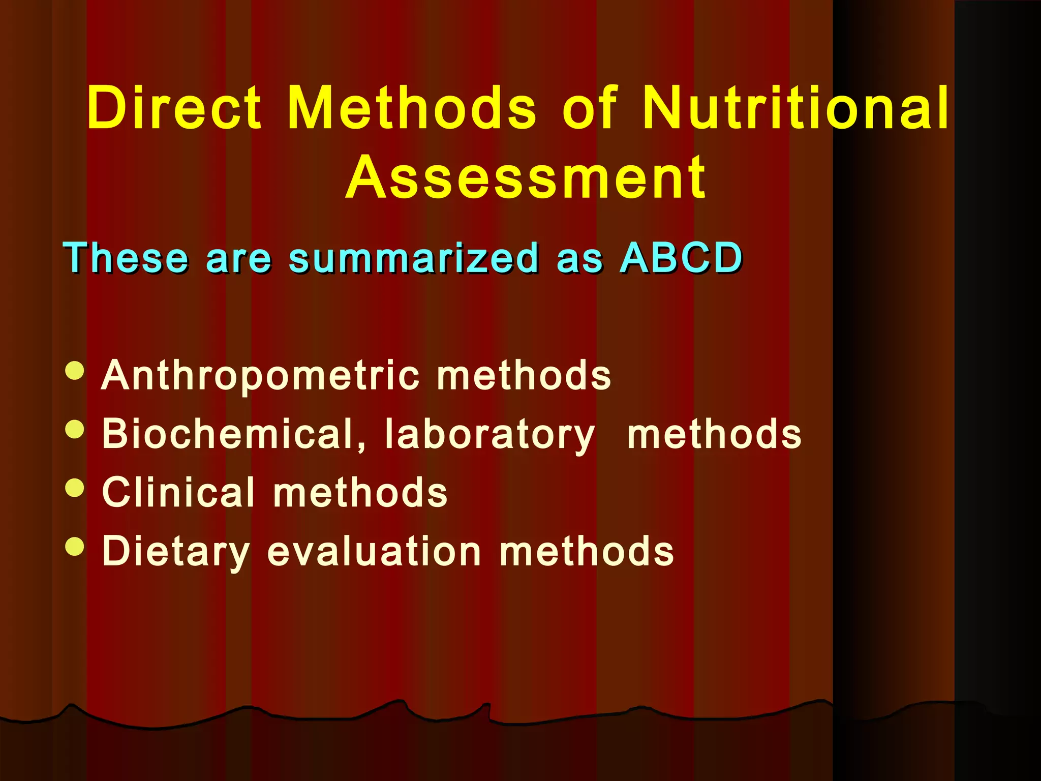 10. assessment of nutritional status | PPT
