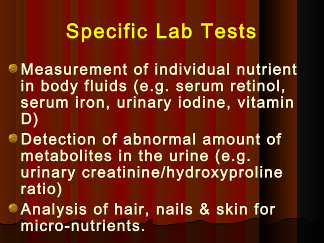 10. assessment of nutritional status | PPT | Medical Tests | Medical Health