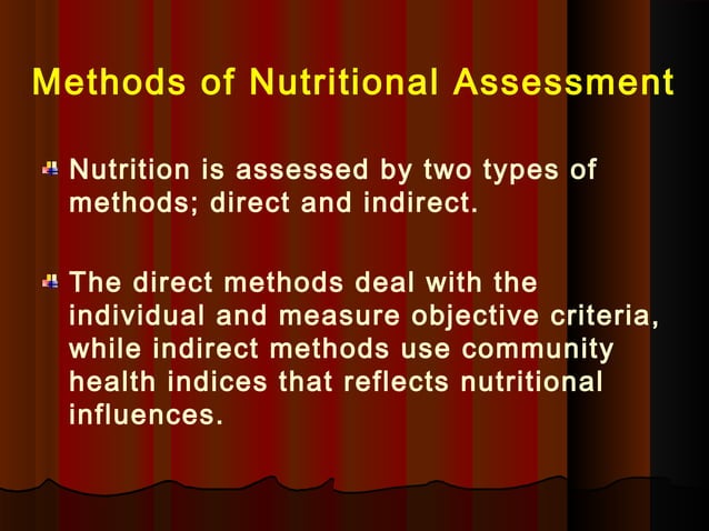 10. assessment of nutritional status | PPT | Medical Tests | Medical Health