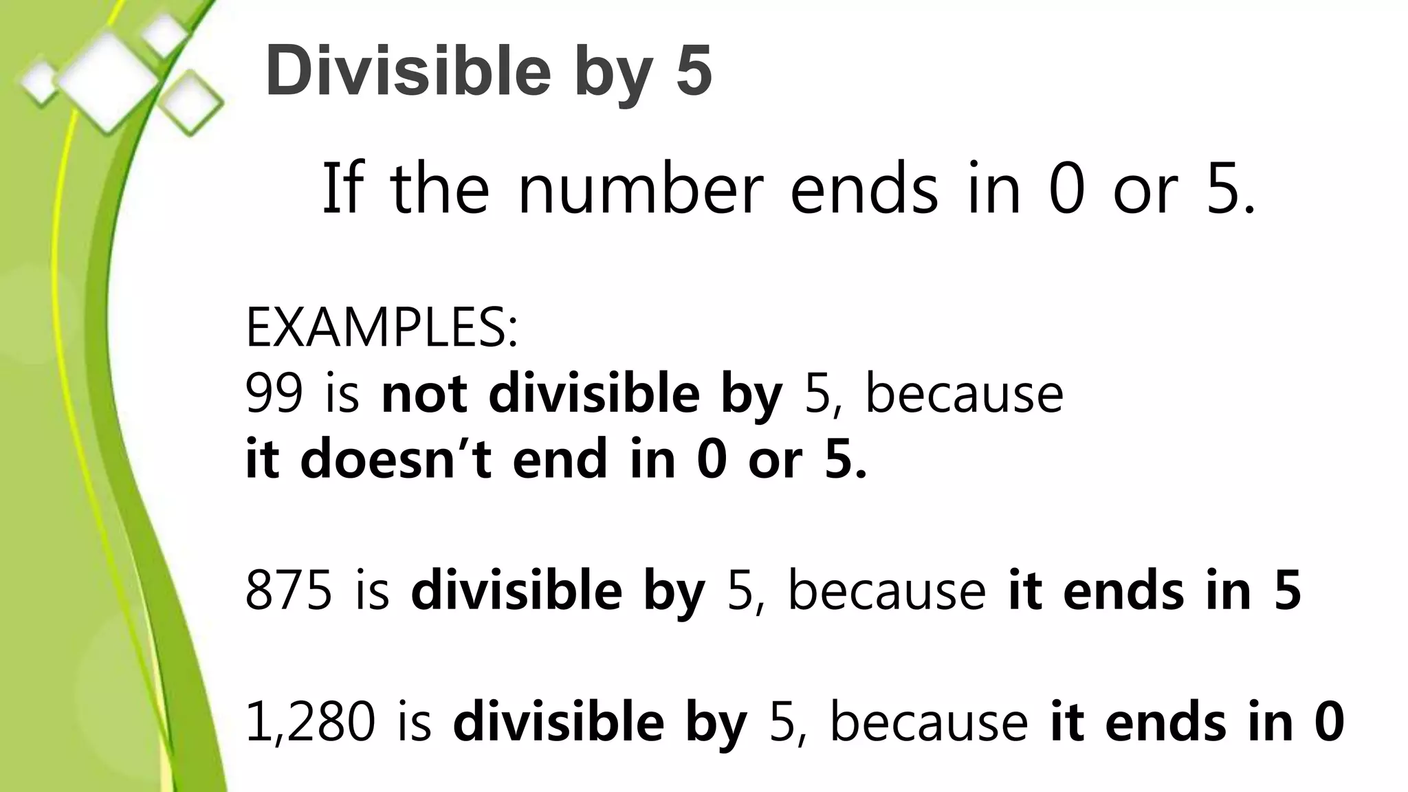 10. divisibility rules | PPTX