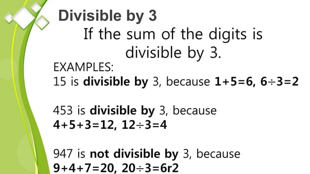 10. divisibility rules | PPTX