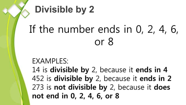 10. divisibility rules | PPTX