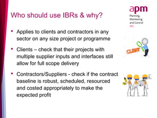 Project Challenge: A Guide to Conducting Integrated Baseline Reviews | PPT